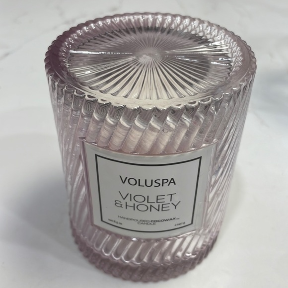 Voluspa | Other | Voluspa Violet Honey Icon Cloche Cover Candle 85 Oz Not Burned | Poshmark